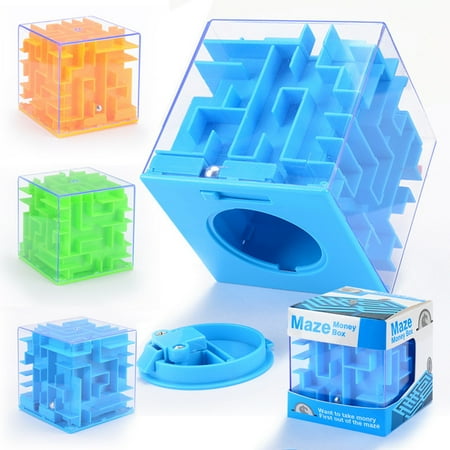 Maze Cube Magic Square Funny Kids Stress Toy With Steel Ball Puzzle ...