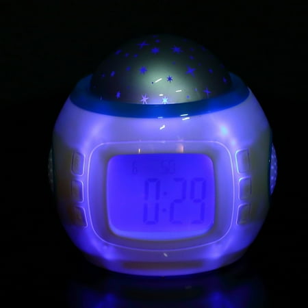 Romantic Star Projector Music Starry Sky Projection Calendar Alarm ...