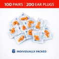 Lucent Path 100 Pairs Anti-Noise, Sound Cancelling, Soft Foam Earplugs ...