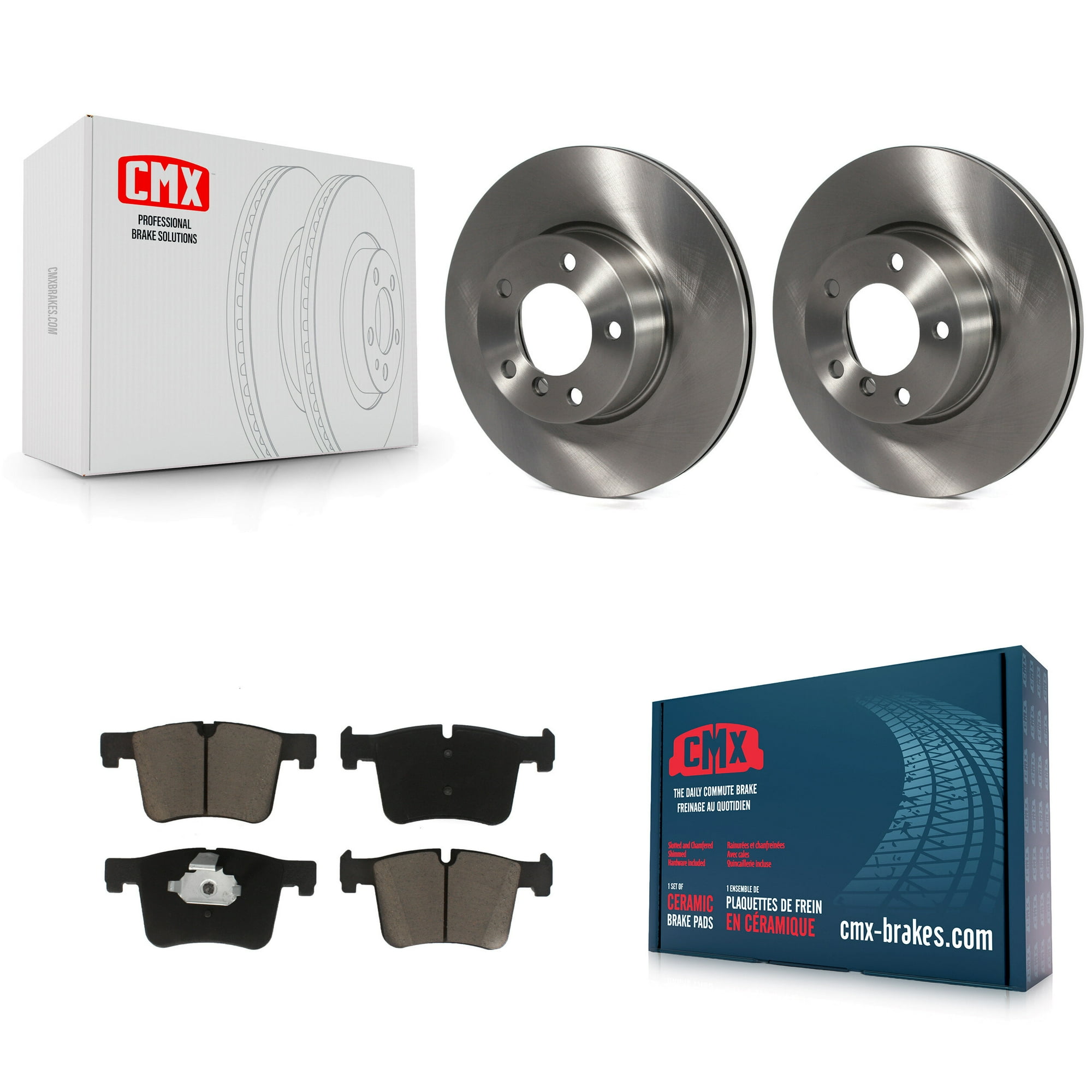 Click here for Cmx Front Disc Brake Rotors And Ceramic Pads Kit F... prices