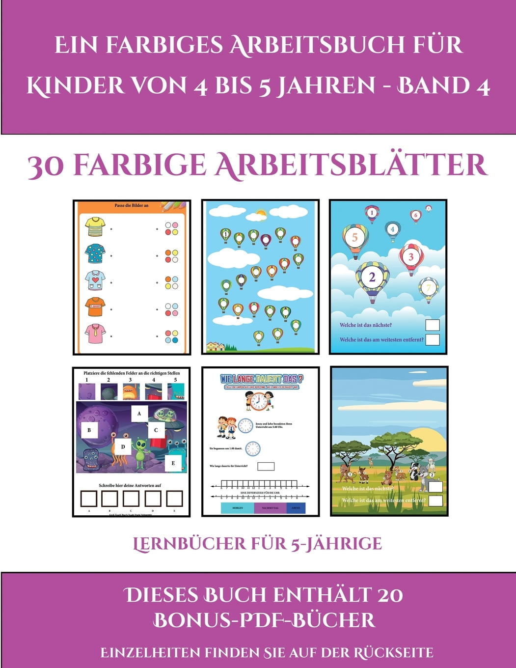 Lernbücher Für 5-Jährige: Lernbücher für 5-Jährige (Ein farbiges ...