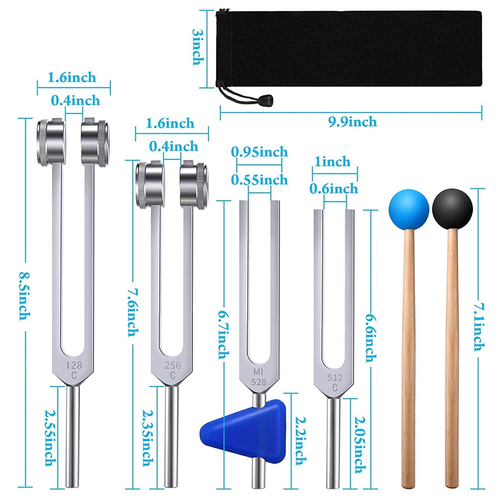 Click here for Unbranded 4 Pack Tuning Fork Set(128 Hz 256 Hz 512... prices
