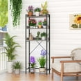 Costway 3-Tier Over-The-Toilet Bathroom Shelf Metal Frame Space Saver ...