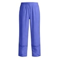 Aezemi Women Linen Cotton Cropped Pants Criss Cross Split Hem Lace ...