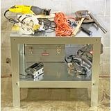 Heavy-Duty Galvanized Steel 2-Shelf Multi-Use Work Bench - Walmart.com