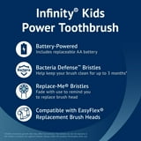 Equate Infinity Kids Power Toothbrush with 2 Bacteria Defense Brush ...