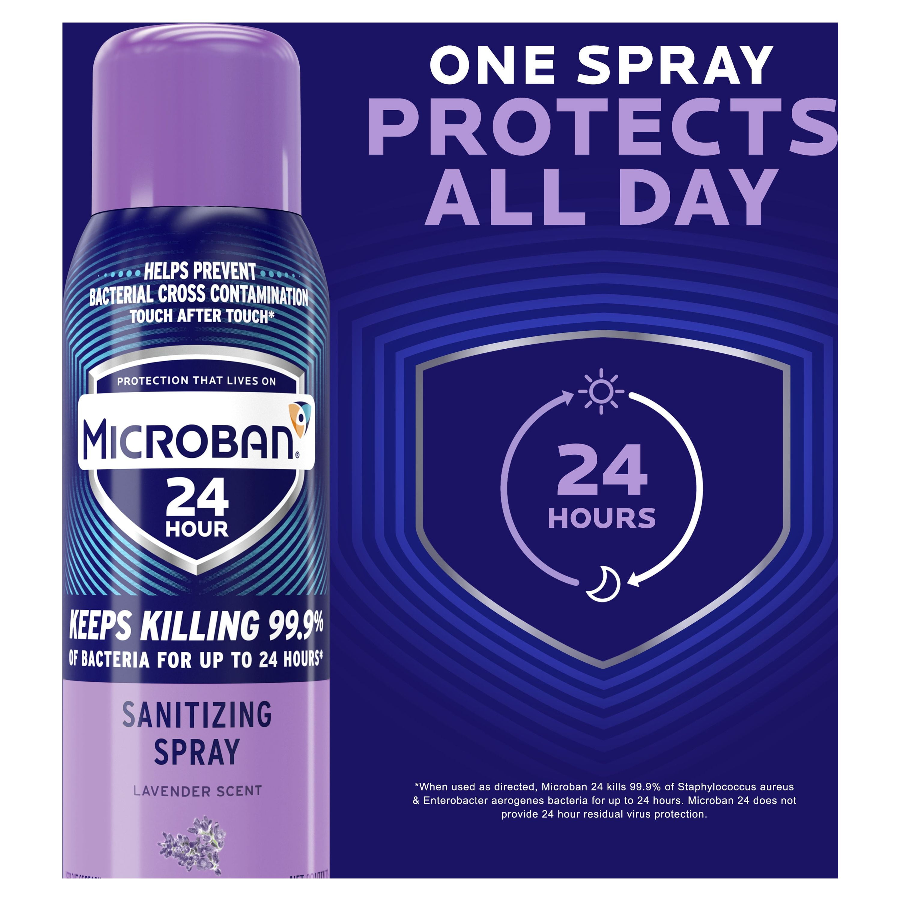 Microban 24 Hour Disinfectant Spray, Lavender Scent, 15 fl oz in Nepal ...