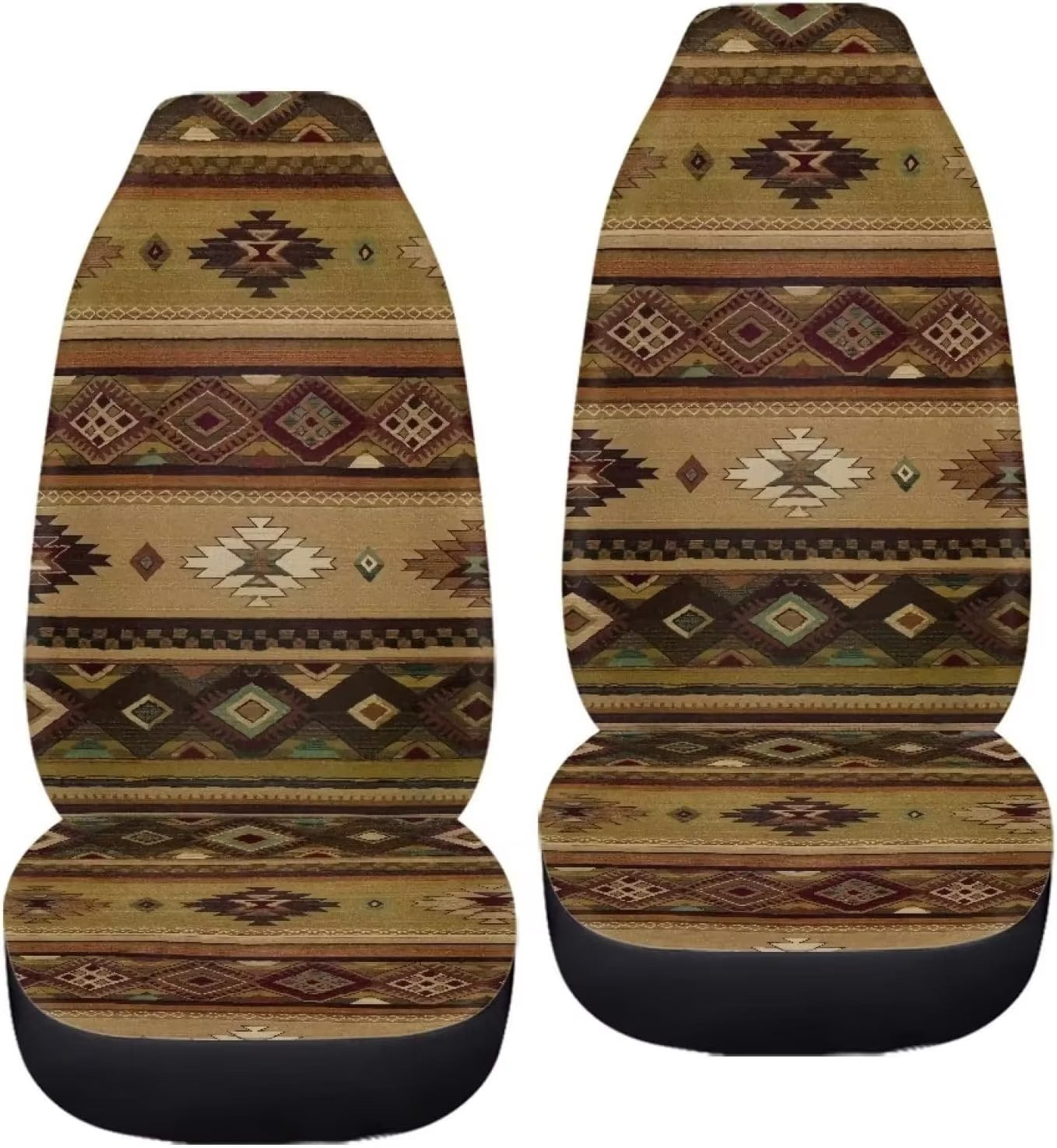 NETILGEN Ethnic Abstract Geometric Aztec Car Covers Set Flexible ...