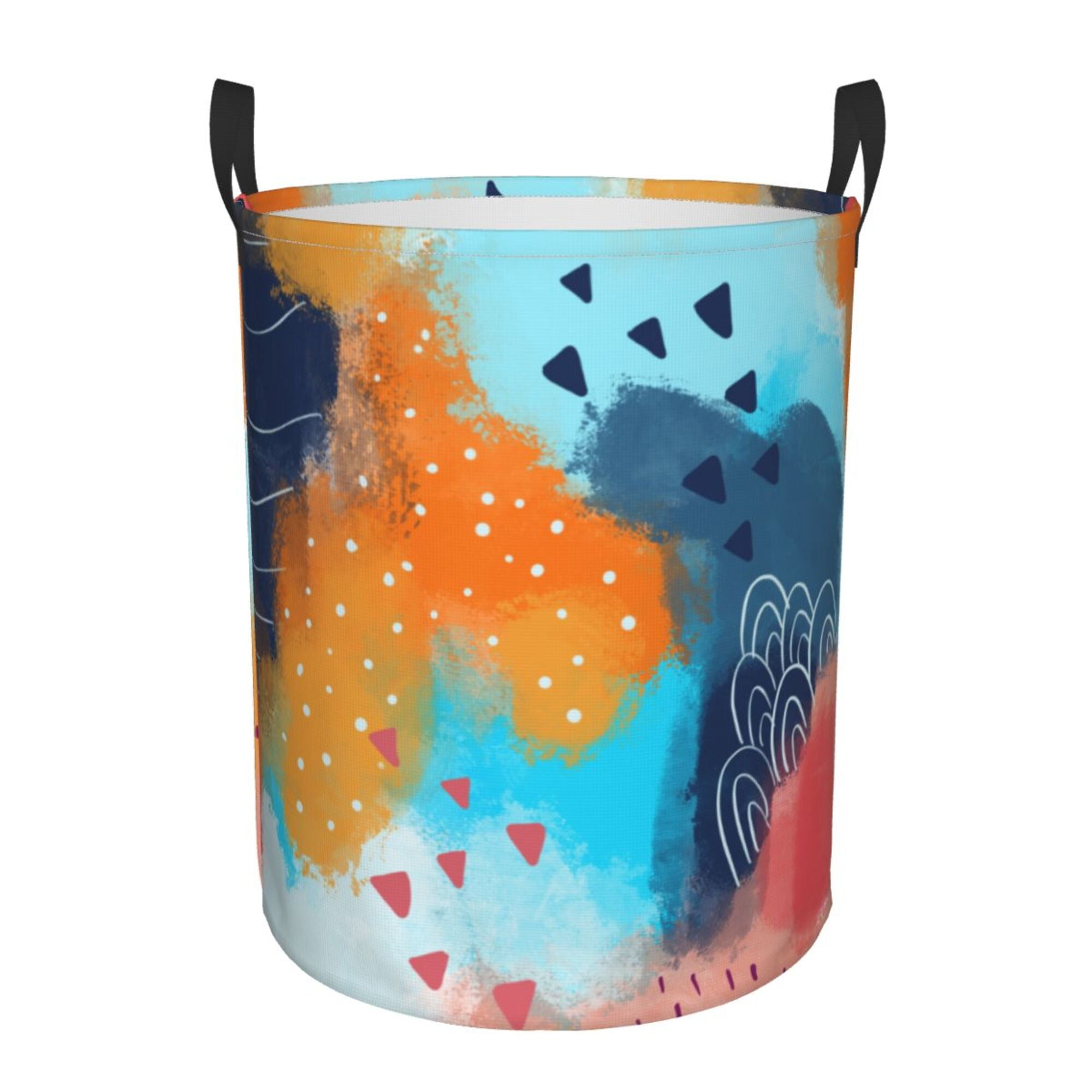 DouZhe Waterproof Collapsible Large Laundry Baskets, Abstract Colorful ...