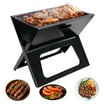 "Outsunny 28"" Large Outdoor Stainless Steel Portable Folding Charcoal BBQ Grill Set" - Walmart.com