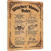 MUCHENGGIFT Witchy Kitchen Metal Tin Sign Wall Decor, Retro Witch's ...