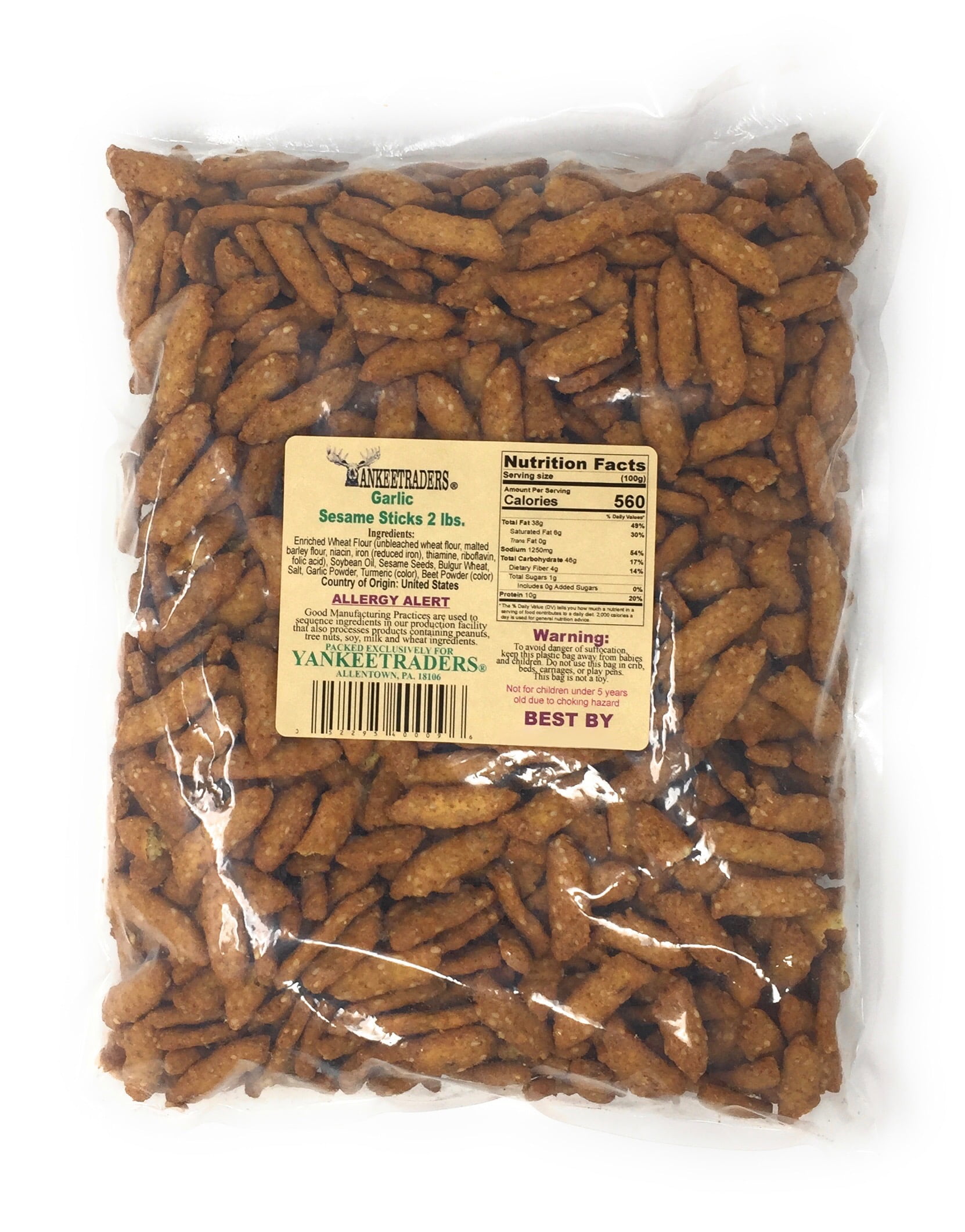 YANKEETRADERS Brand, Sesame Garlic Snack Sticks, 32 Oz. Bag - Walmart.com