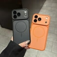 Solid Color Skin Feel Camera Protect Magnetic Case for iPhone ...