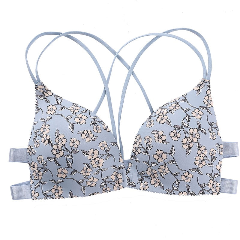 Printed Front Buckle Underwear Gathers Up One-Piece Seamless Beauty ...