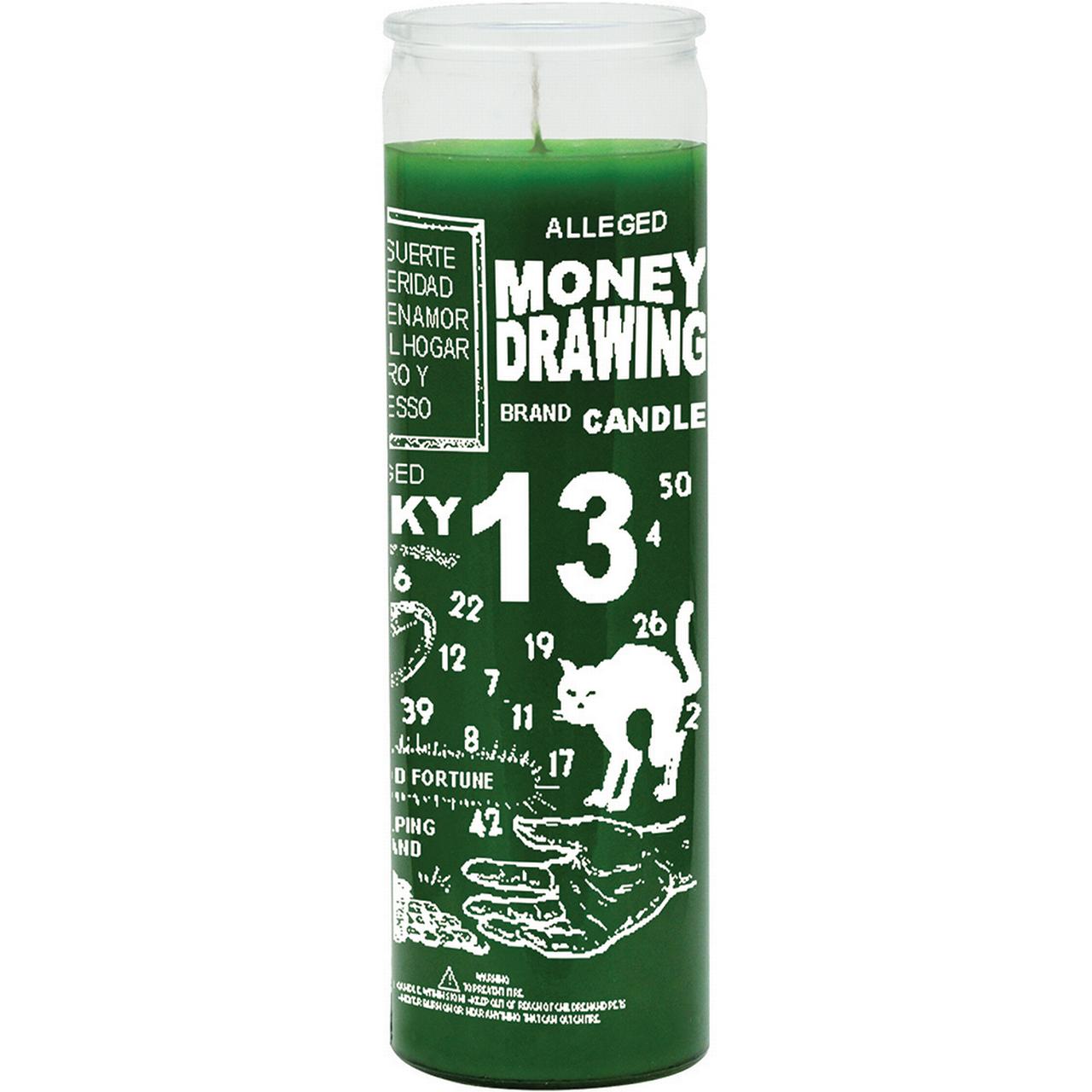 INDIO 7 Day Glass Candle Money Drawing - Green - Walmart.com