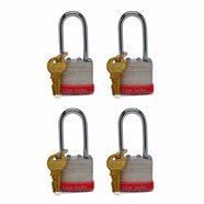 Mini Brass Padlocks Set of 6 With Key Lock All Purpose 1 1/4" Household ...