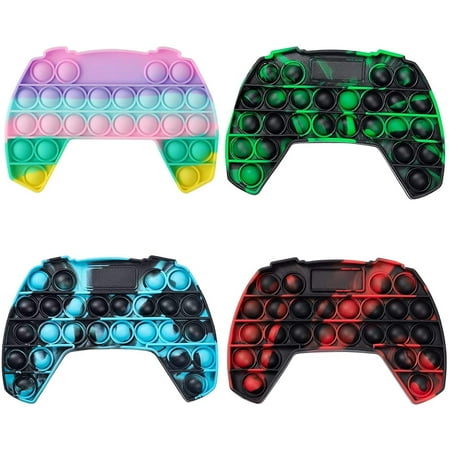 Pop Push Game Controller Gamepad Shape Pop Push Tie Dye Bubble Sensory ...