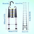 20.5Ft Telescoping Ladders EN131 Standards Multi-Purpose Telescopic ...
