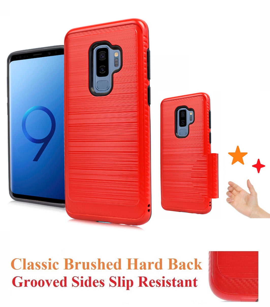 for 6.2" Samsung Galaxy S9 + PLUS Case Phone Case Grooved Sides Firm ...