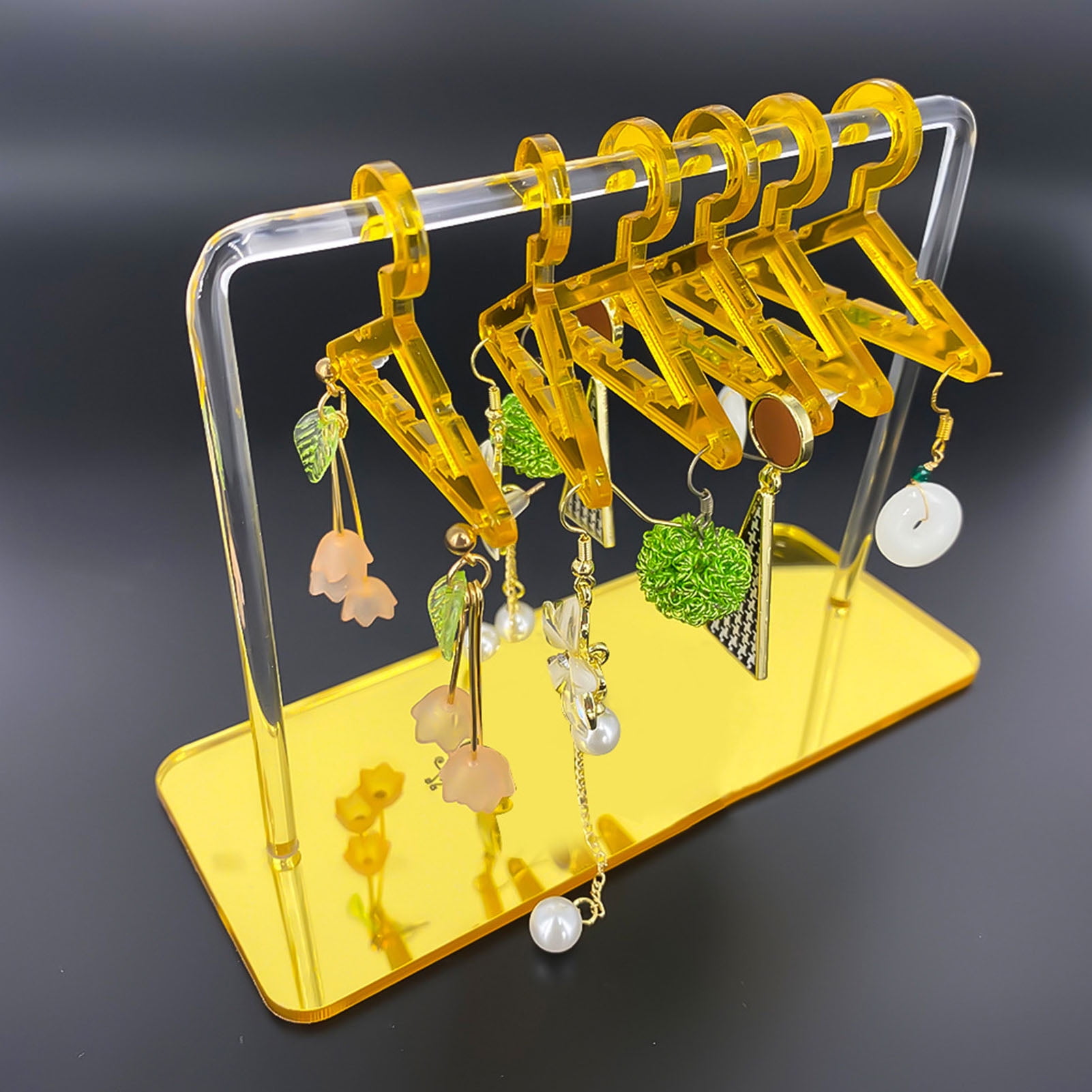 Bobasndm Cute Earring Rack Holder Coat Hangers Shape Unique Earring ...