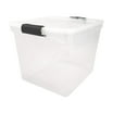 Free Shipping! Homz® 31 Quart Clear See-Thru Plastic Storage Bins with ...