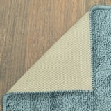 Mainstays Dylan Solid Diamond Olefin Blue Indoor Rug Set, 3-Piece ...