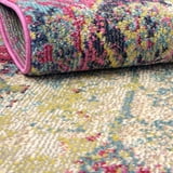 Unique Loom Nahuati Monterey Contemporary Abstract Area Rug or Runner ...