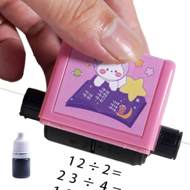 Tohuu Roller Digital Stamp Adjustable Number Teaching Stamp Roller ...