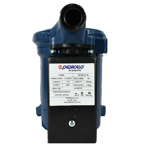 Bomba presurizadora PEDROLLO 60W 2 servicios | Walmart en línea