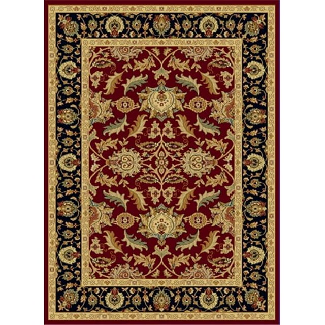 Classic Yazd 7.10X10.10 1744-310 Red Rectangle Rug - Walmart.com