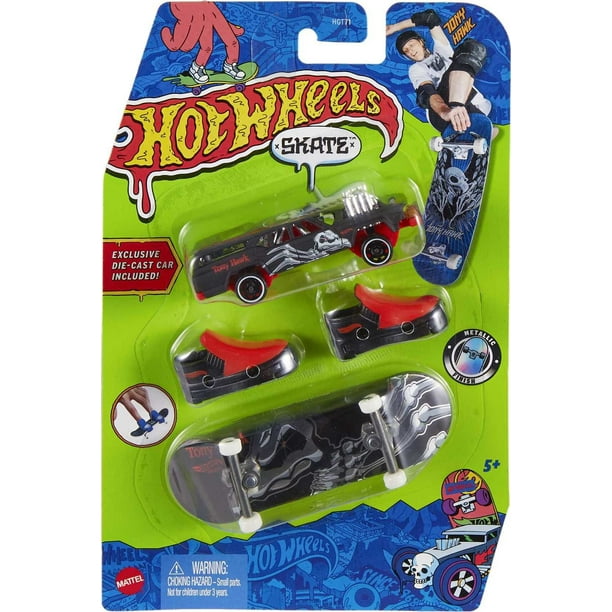 Hot Wheels Skate Tony Hawk Collector Set, Fingerboard, Pair of Skate ...