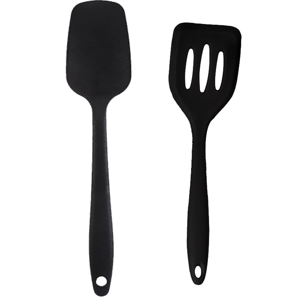 2 Piece Mini Kitchen Utensil Set- Silicone Kitchen Tools with Spatulas ...