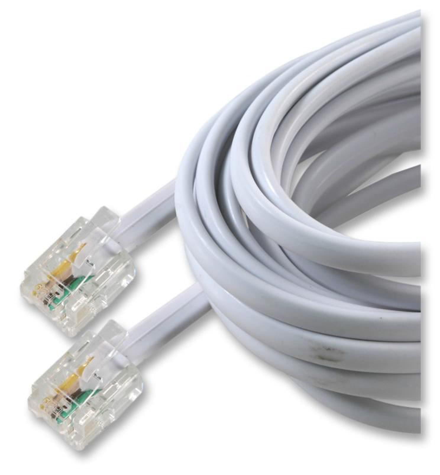 PRO SIGNAL - RJ11 Male to Male Broadband / ADSL Extension Lead, 10m ...