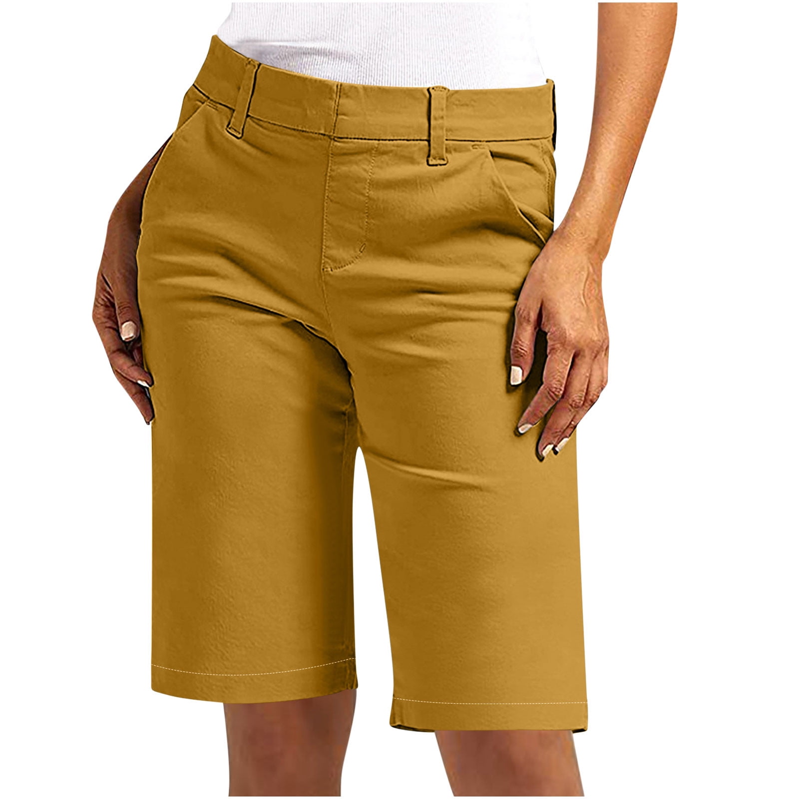 Click here for Mgmyaa Womens Bermuda Shorts Knee Length Pockets S... prices