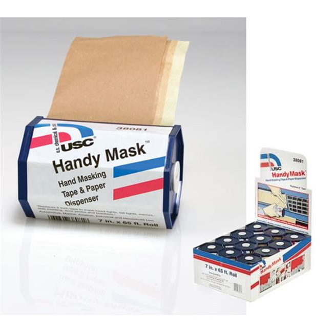 U S Chemical & Plastics US38081 Hand Masking Tape and Paper Case Of 12 ...