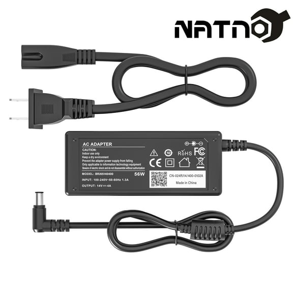 12V AC Adapter and Power Cord for Acer Nitro XZ272 & ED320QR Monitors ...