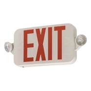 Monument Exit And Led Emergency Light Combination, Single Face With Red ...