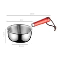 Stainless Steel Mini Soup Pot Small Saucepan Nonstick Melting Pot with ...