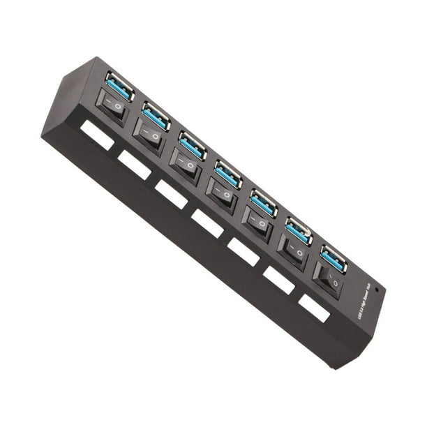 Hub divisor USB, concentrador USB 3.0, puerto de concentrador de datos USB individual, diseño de ...