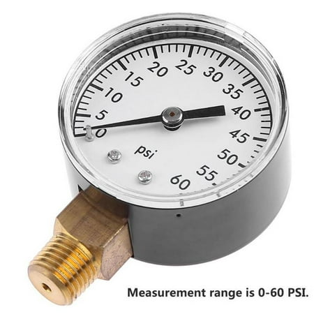 0-60 PSI Mini Pressure Gauge Air compressor Dial Air Compressor Meter ...