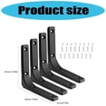 4 Pieces Heavy Duty Metal Wall Shelf Brackets Inch L Shape Shelf ...