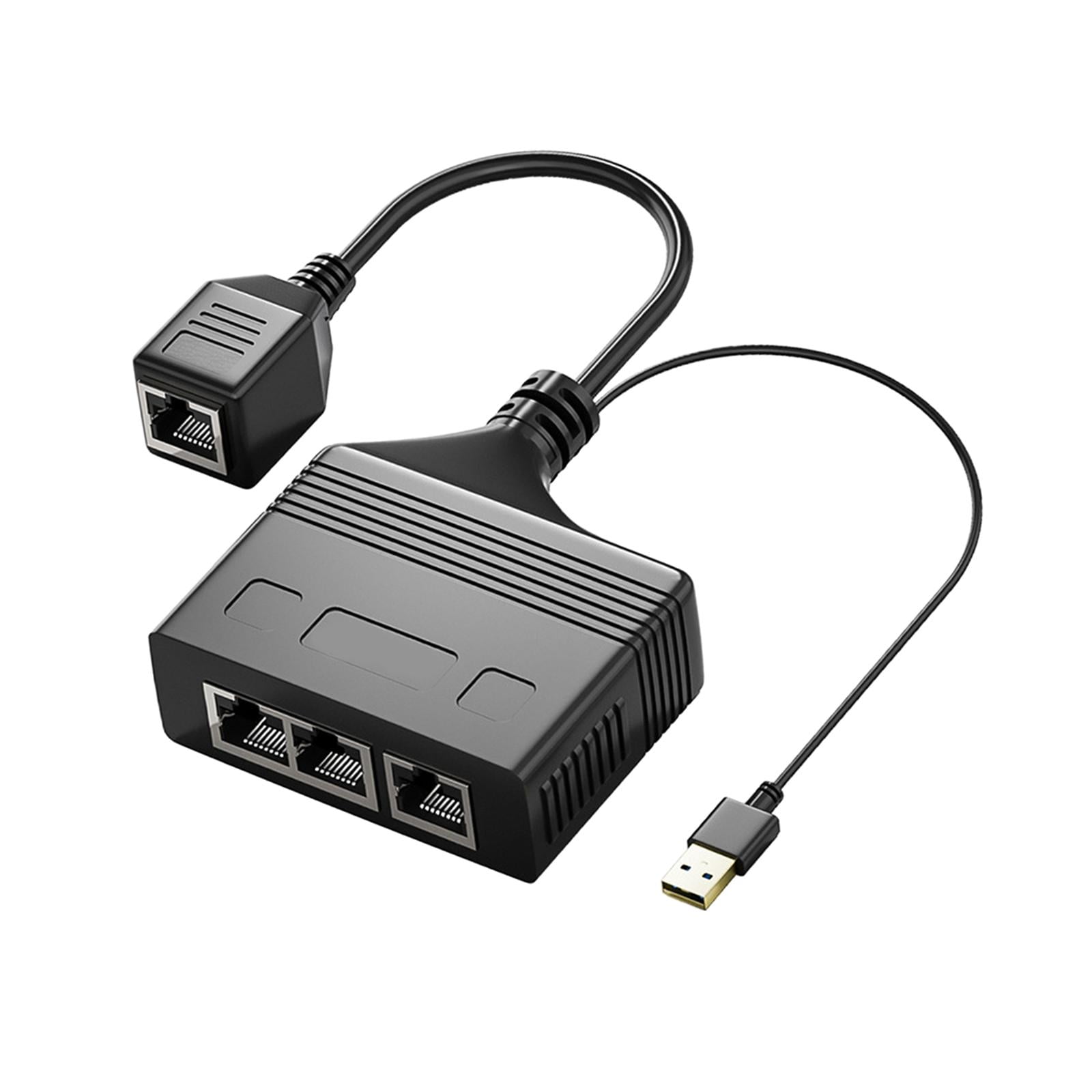 Ethernet Splitter Port for Network Plug Connector Female - Walmart.com