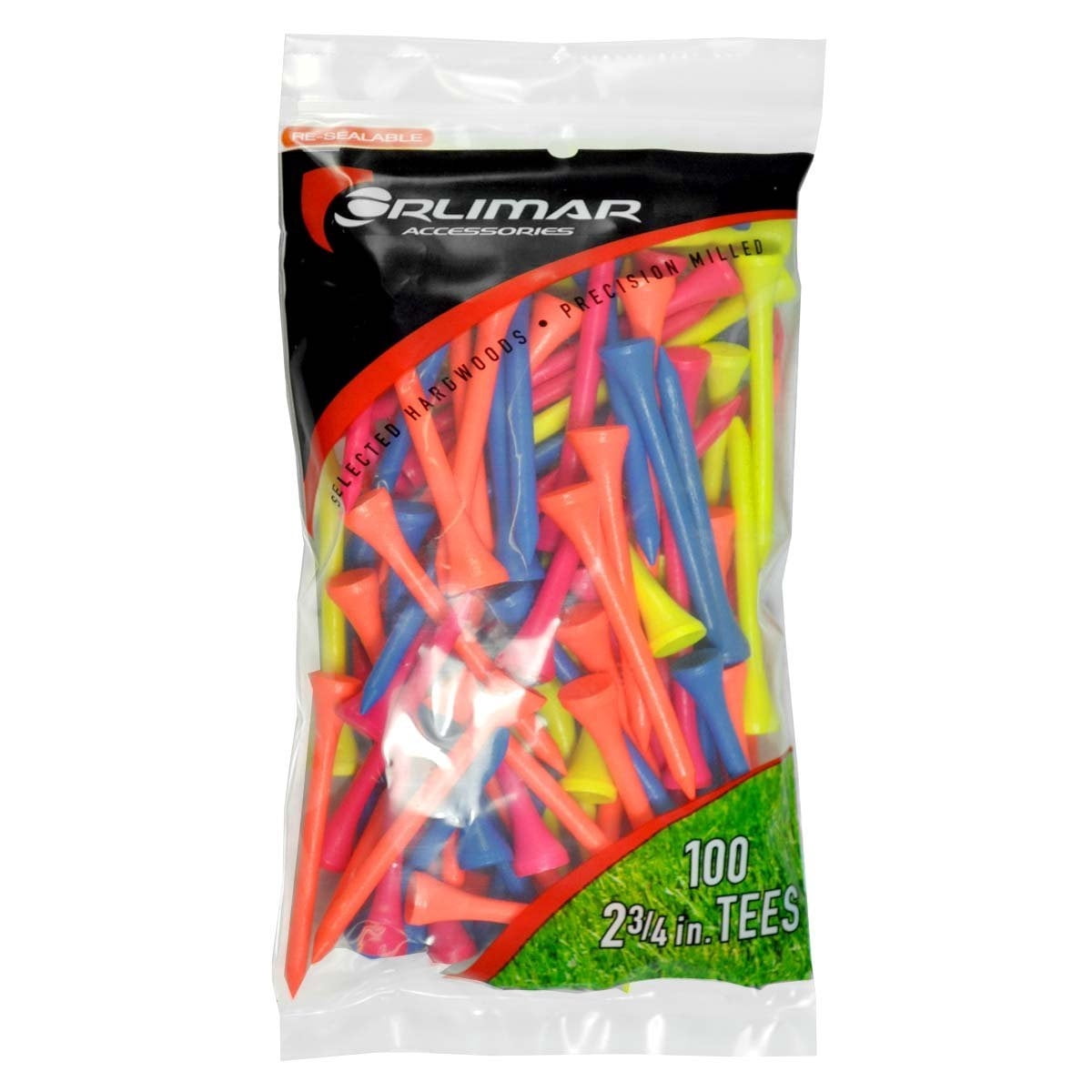 Orlimar 2 3/4-Inch Golf Tees 100-Pack (Multi-Color) - Walmart.com