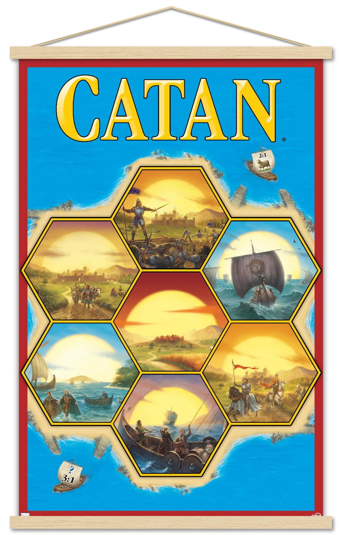 CATAN 24 in x 40 in Poster, by Trends International - Walmart.com