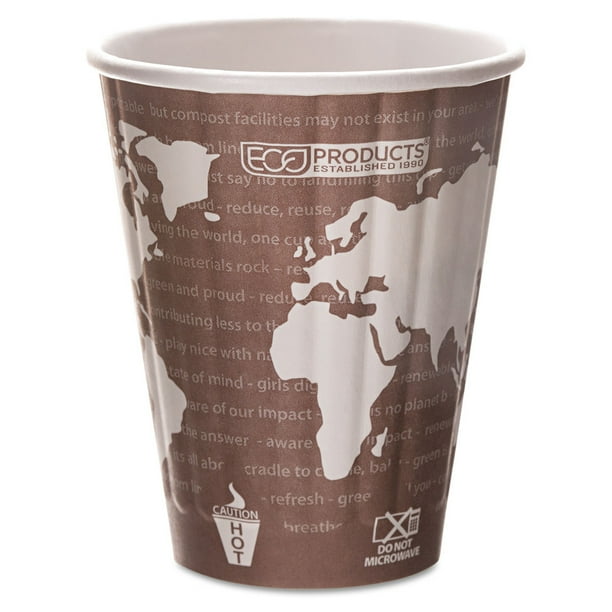 Eco Products Ecoepbnhc8wd World Art Insulated Hot Cups 800 Carton