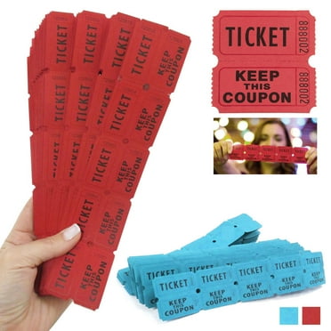 Indiana Ticket Company 56759 Raffle Tickets, (4 Rolls of 2000 Double ...