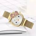 Hello Kitty Watch Cat Bow Kawaii Ladies Gold Sliver Metal Cartoon ...