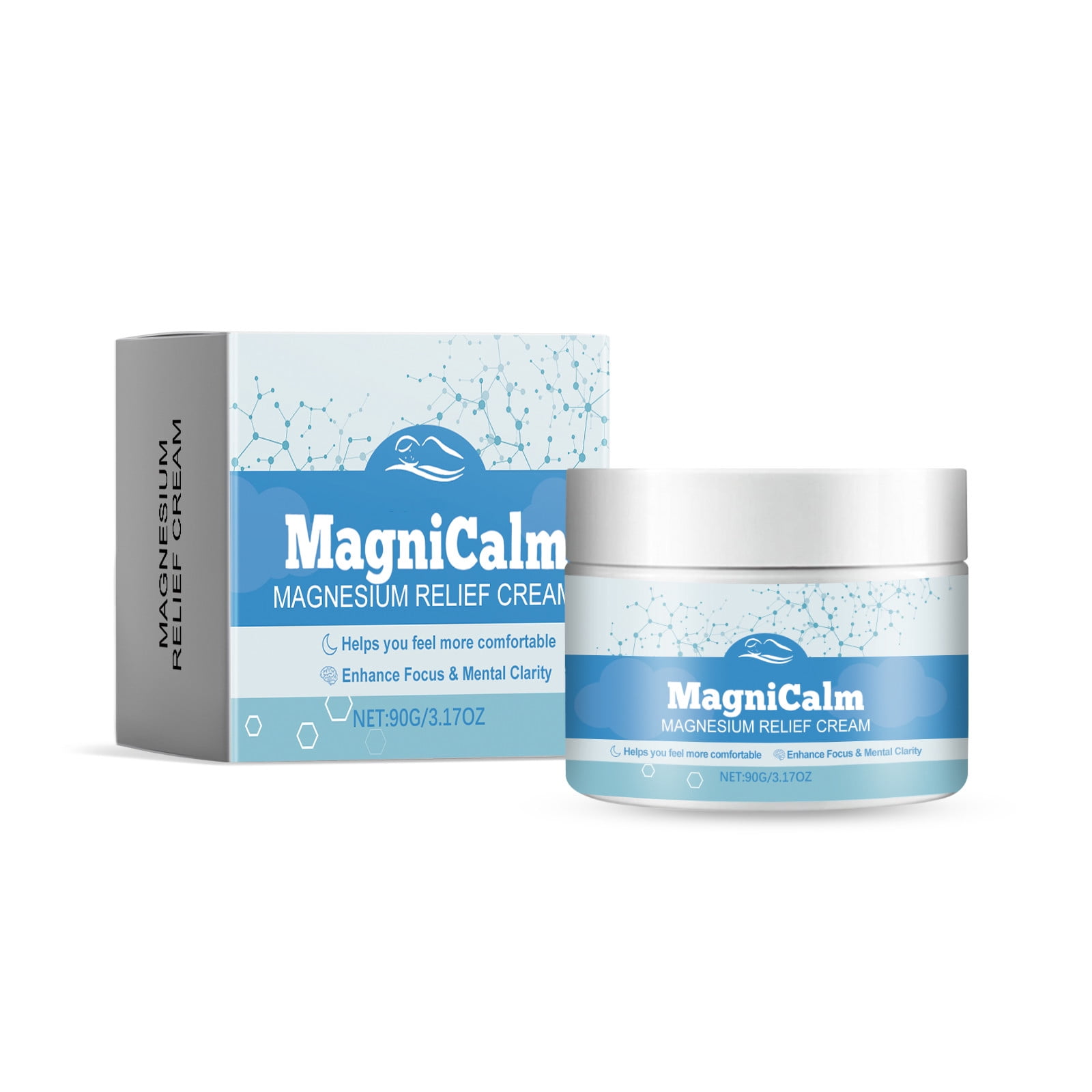 Crema calmante de magnesio, hidratante, para la fatiga muscular, calma ...