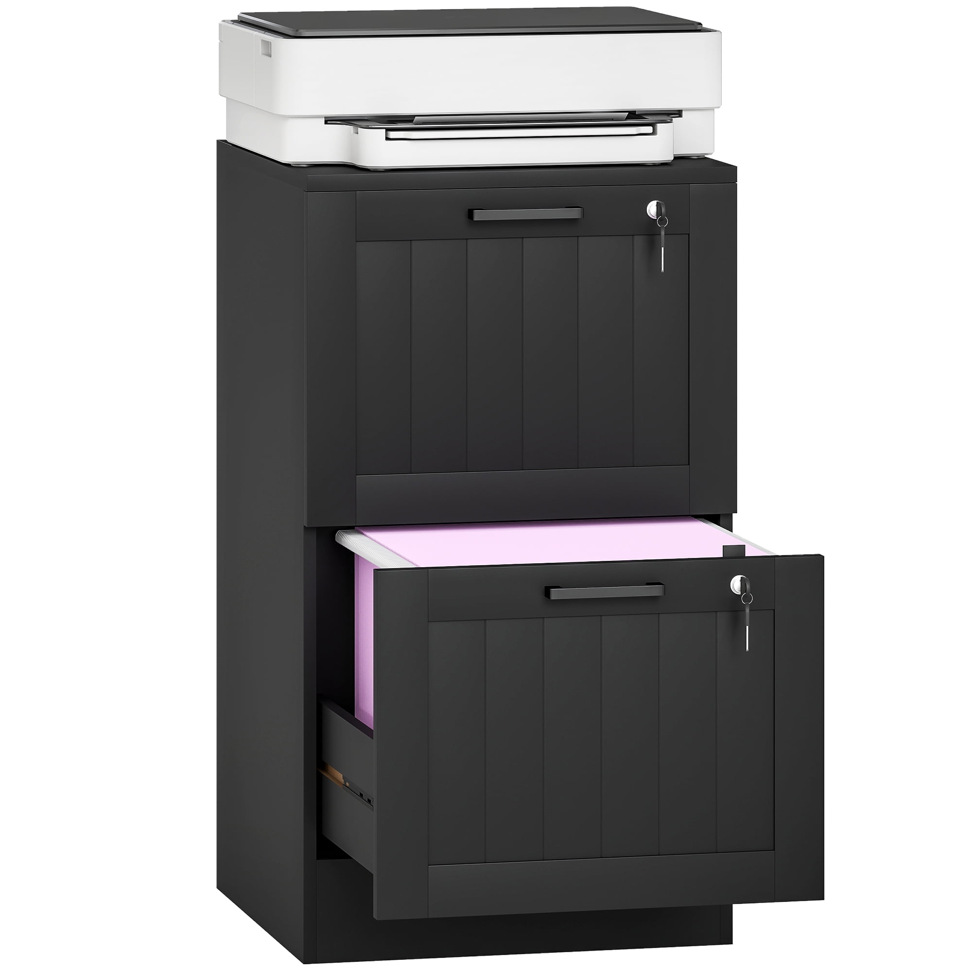 Click here for Homcom 2 Drawer File Cabinet With Lock Filing Cabi... prices