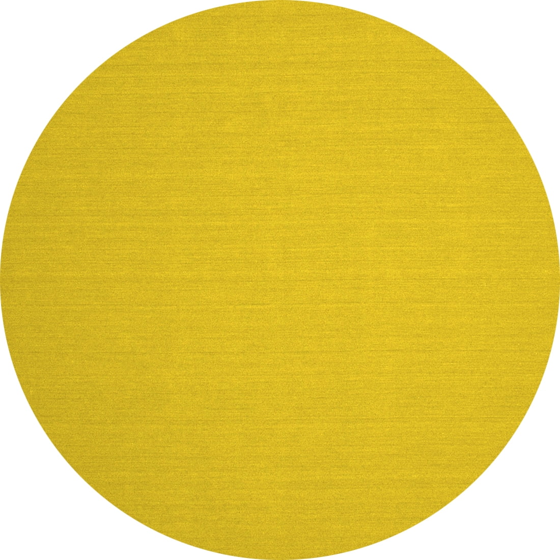Ahgly Company Indoor Round Solid Yellow Modern Area Rugs, 8' Round ...
